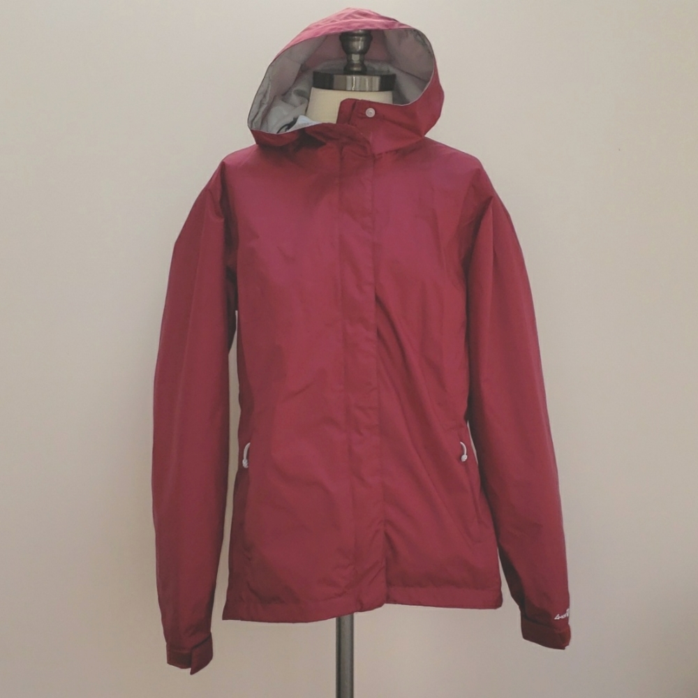 Cabela's Berry Pink Hooded Rain Jacket With 4most Rep… - Gem